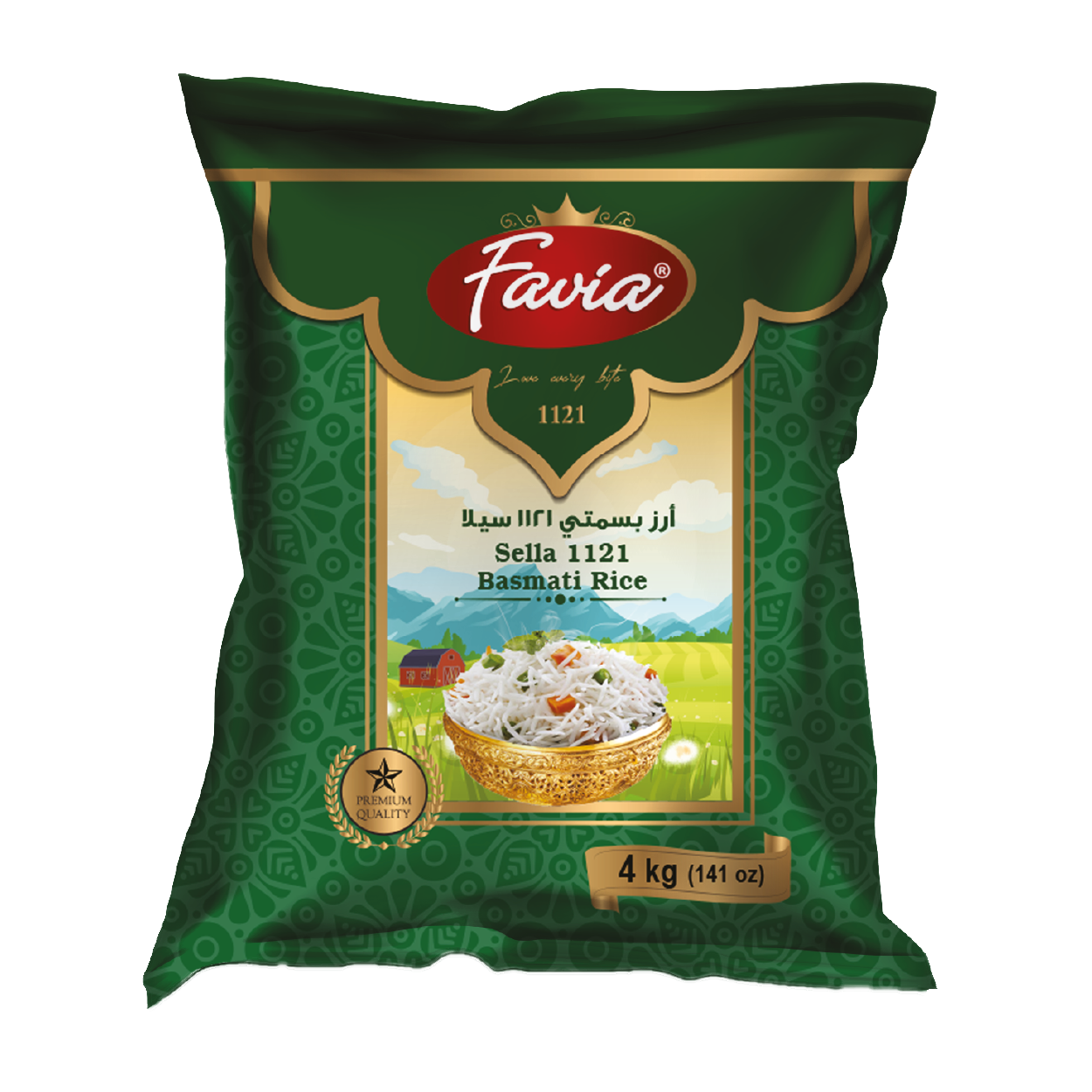Sella 1121 Basmati Rice 4Kg - Favia Group Company